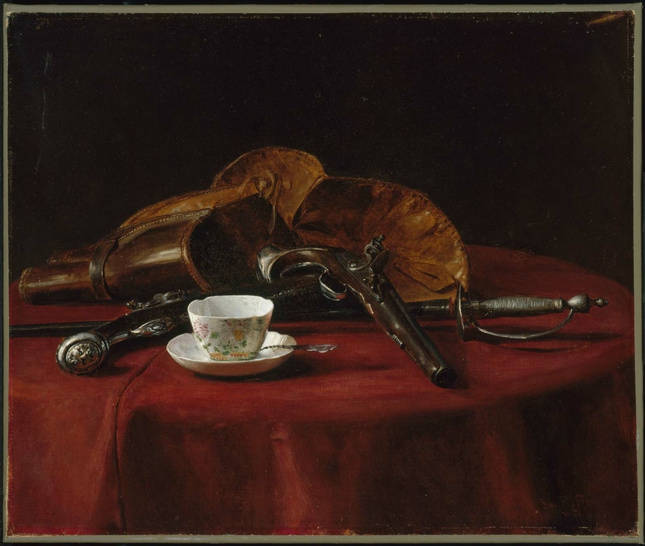 Sword, Pistols, and Teacup by James Reeve Stuart | USEUM